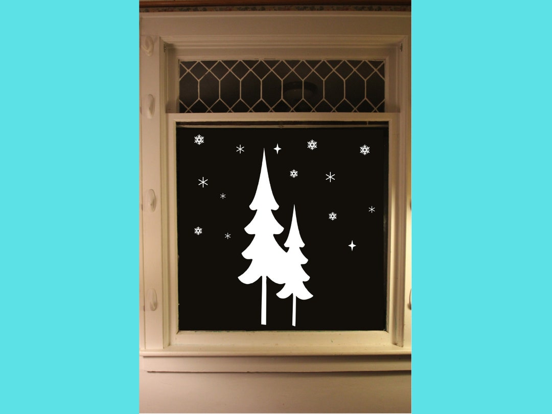 Winter Window Cling Decals for Large Picture Windows - January Window ...