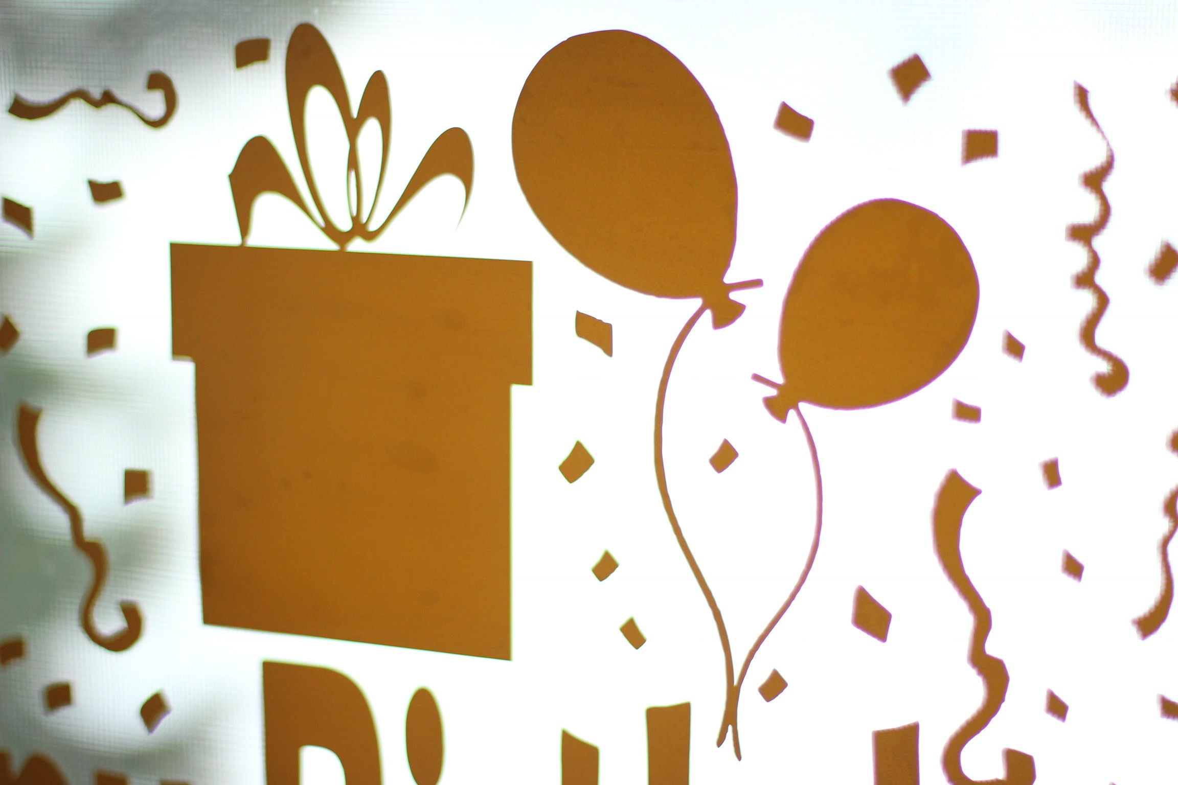 Happy Birthday Window Cling Sign Drive by Party Decor Banner - Etsy UK