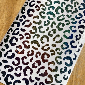 Leopard Print Vinyl Decal Wrap, Cheetah Print Permanent Adhesive Vinyl ...