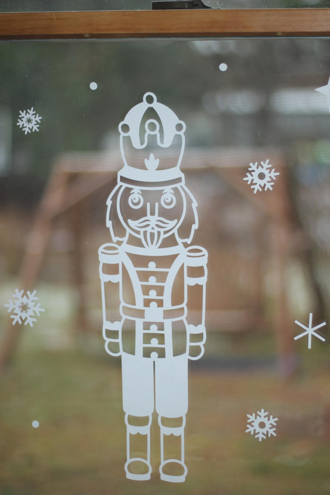 Nutcracker Window Cling, Nutcracker Christmas Window Stickers, Reusable ...