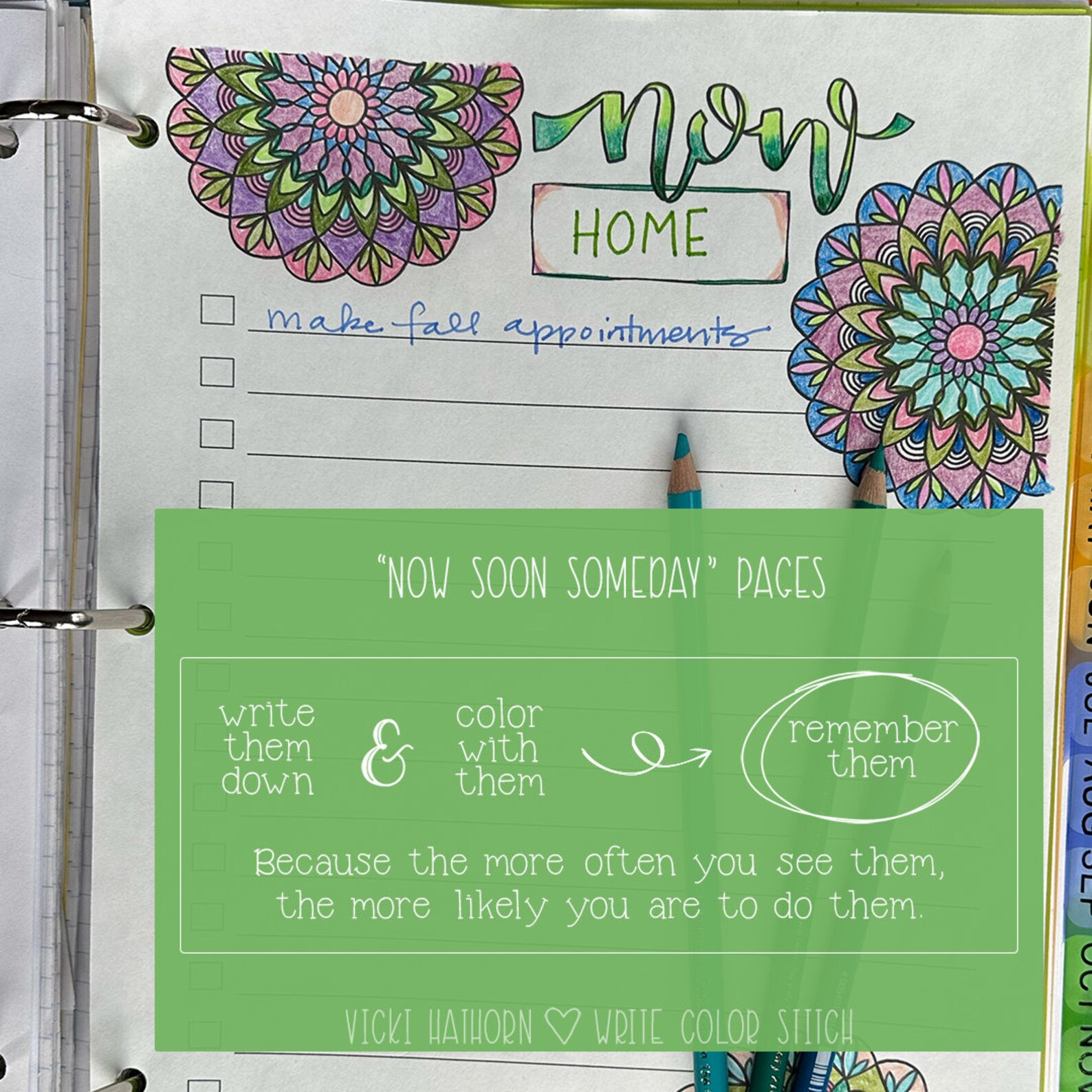 Coloring Planner, Printable Planner, to Do List, Goals, Hand-drawn ...