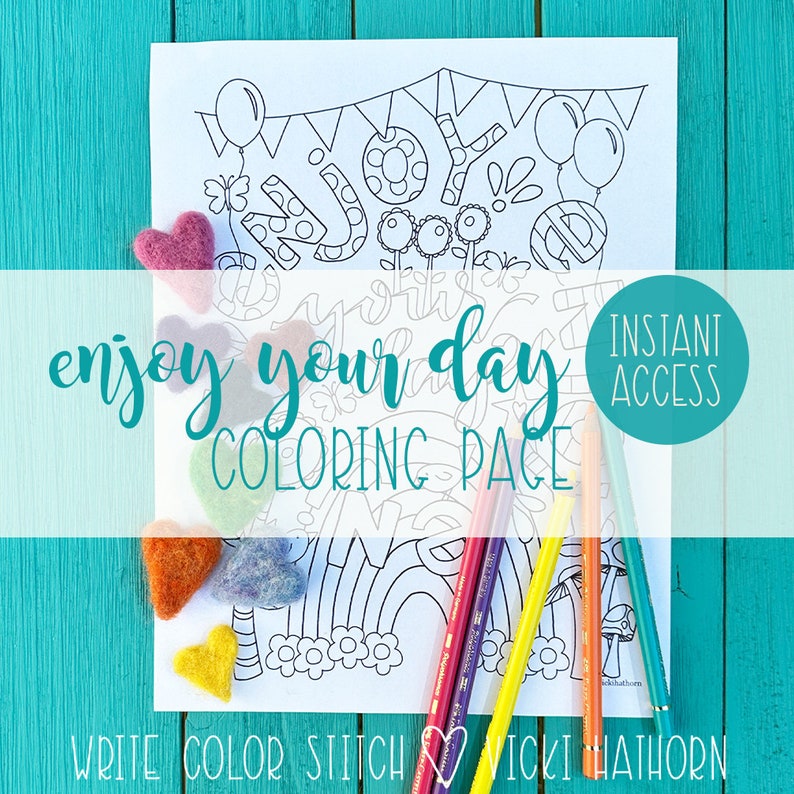 Inspirational Printable Coloring Page, Stress Relief Coloring Sheets ...