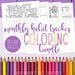 Coloring Habit Tracker Printable, Monthly & Yearly Goal Tracker ...