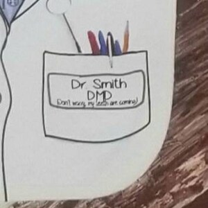 Personalized Dentist or Doctor Bib, Bib for Mom or Dad Doctor, Medical ...