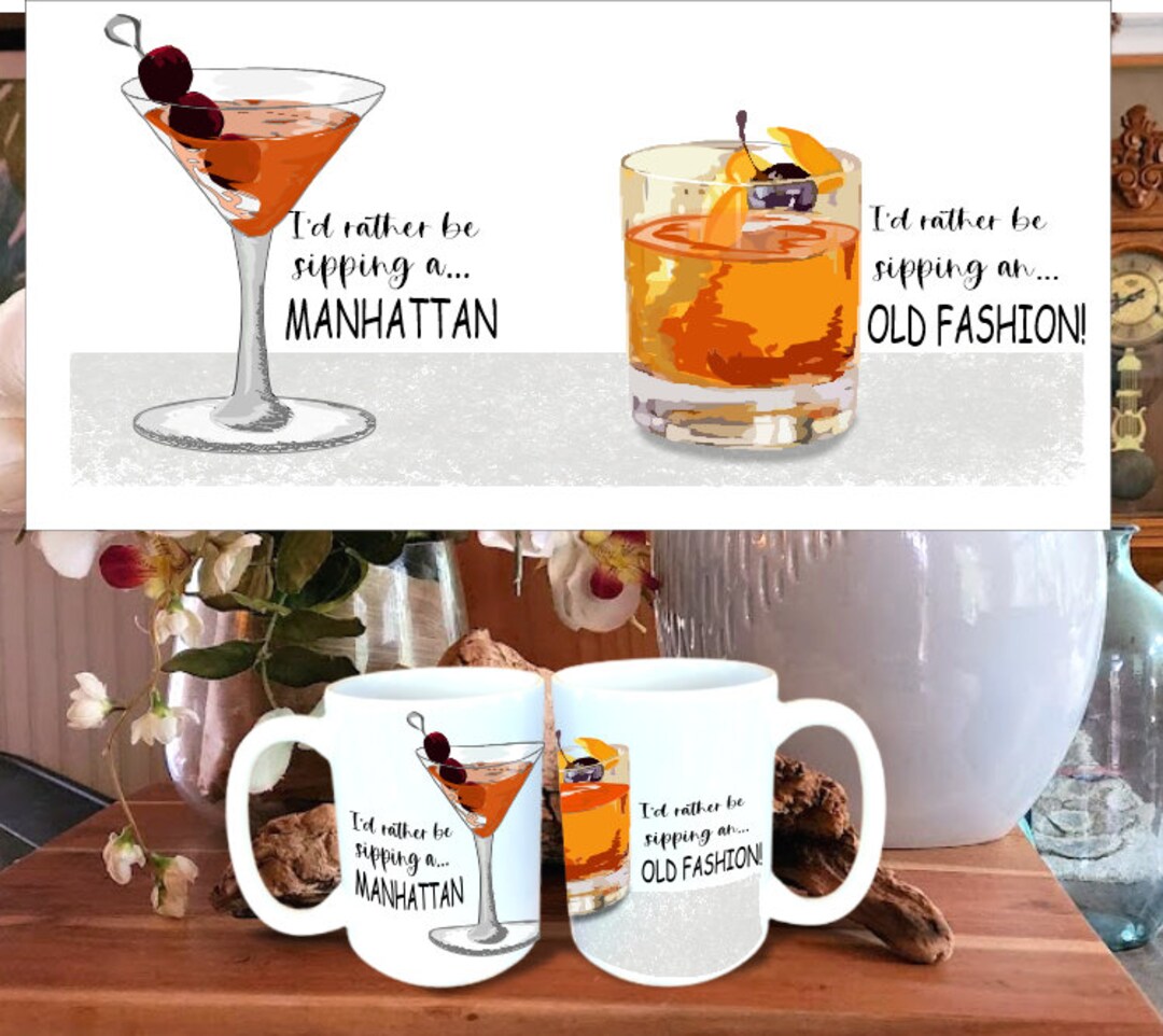 Martini Mug, Cosmo, Manhattan, Dirty Martini, Unique Gift, Cocktail Mug ...
