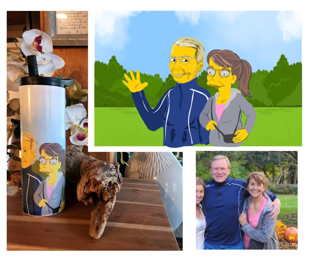 Make Me a Simpson Character Mug, Thermos or Ornament, Personsalized ...