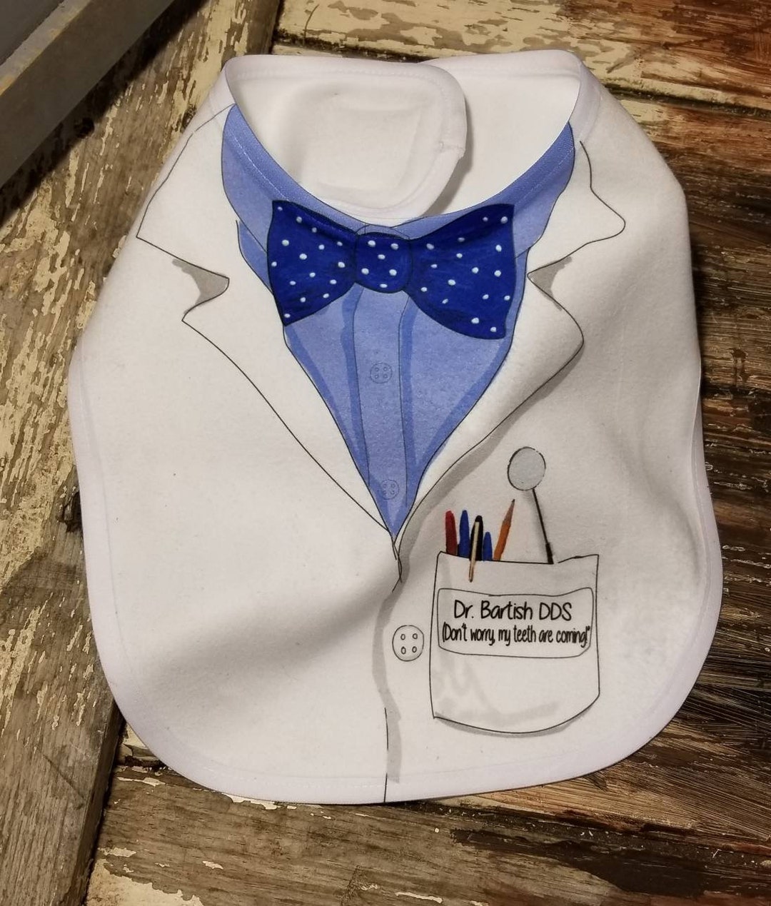 Personalized Dentist or Doctor Bib, Bib for Mom or Dad Doctor, Don't ...