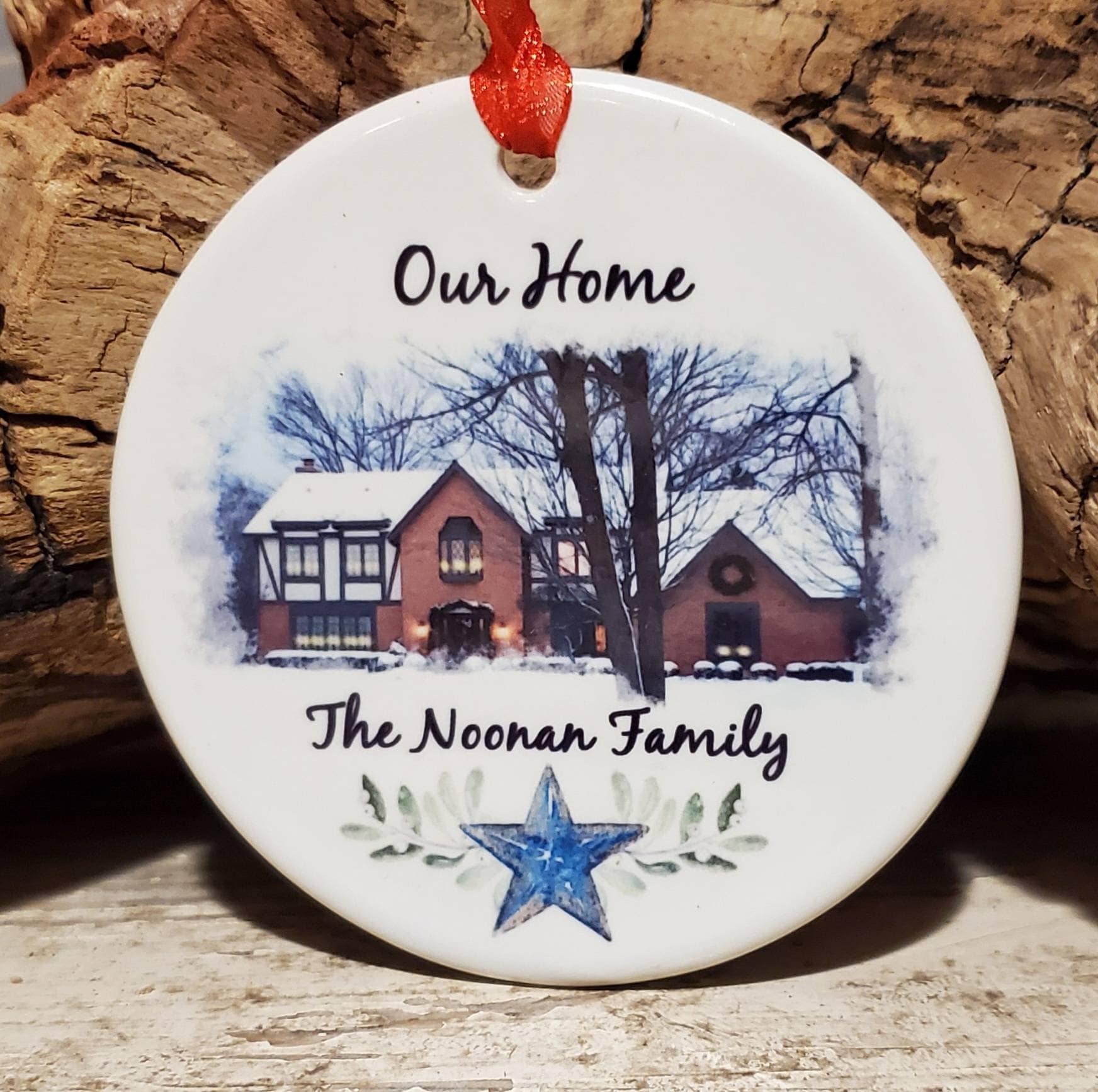Personalized Home or House Ornament From Photo With Family - Etsy