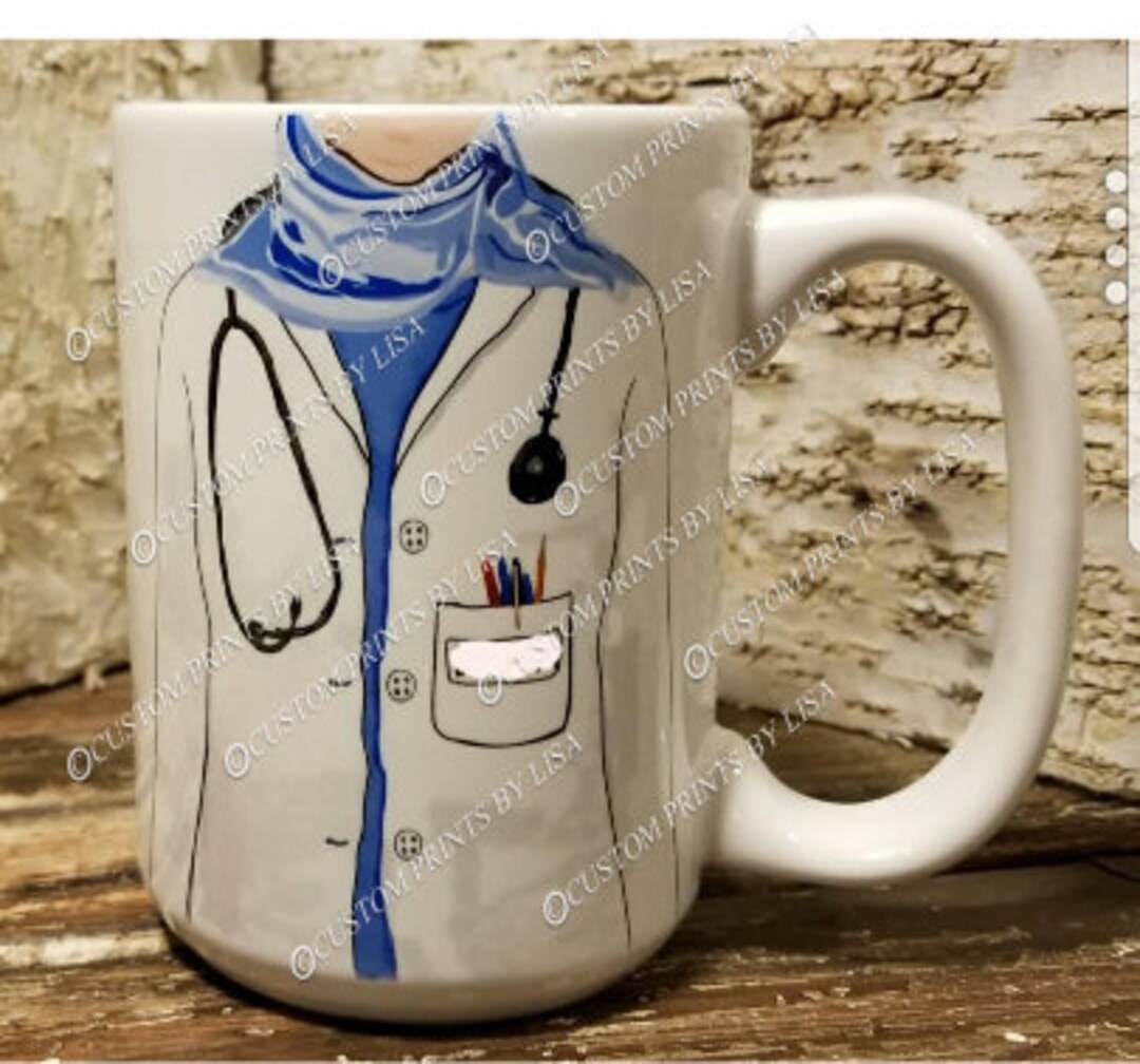 Doctor With Hijab Mug, Personalized Mug for Doctor, Medical Gift Mug ...