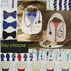 Personalized Doctor Bib, Personalized Bib for Mom or Dad Doctor ...
