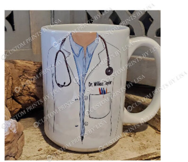 Personalized Travel Thermos or Ceramic Mug for Doctor Hot or Cold ...