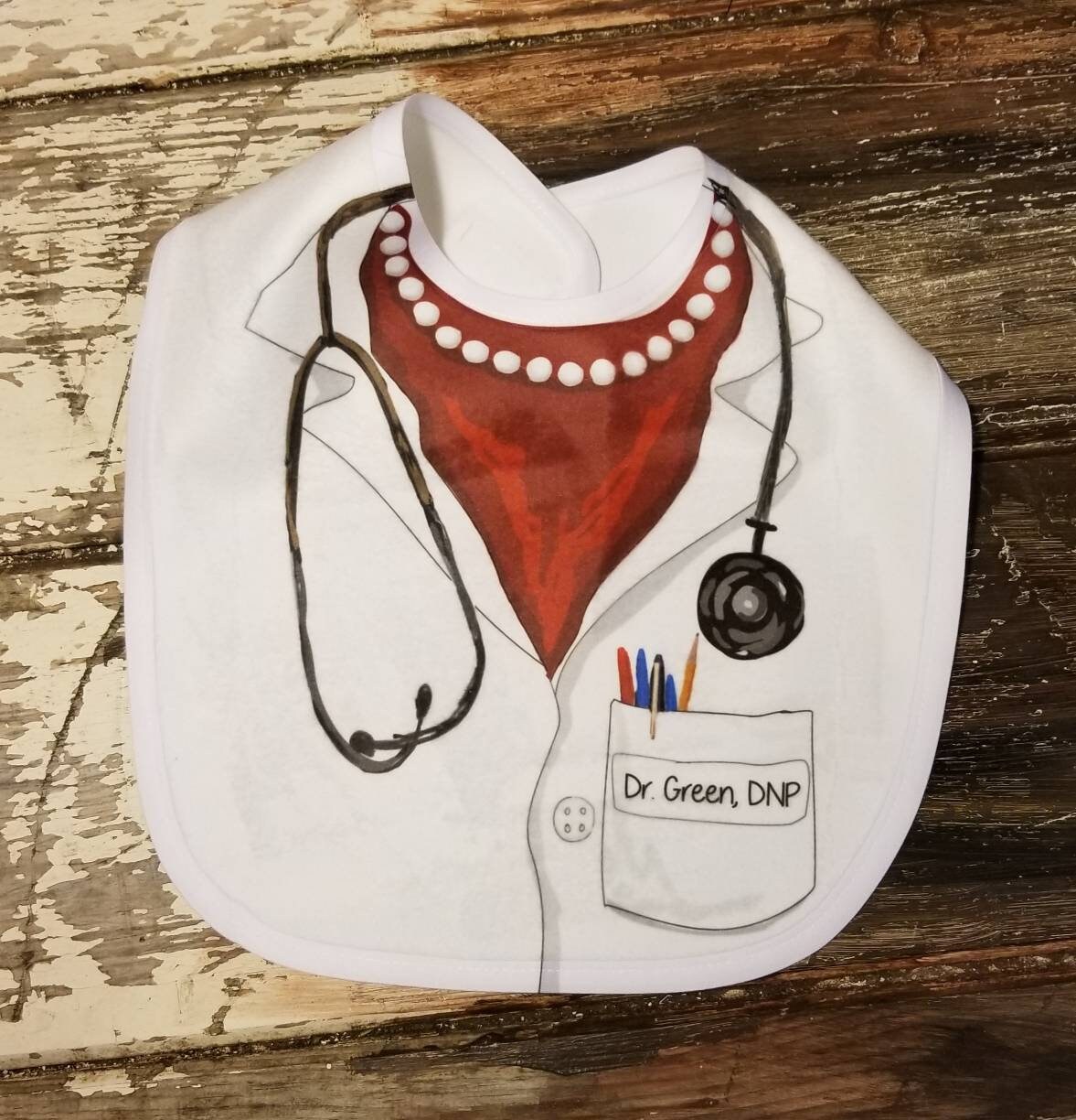 Personalized Dentist or Doctor Bib Male/female Bib 4mom or Dad - Etsy UK