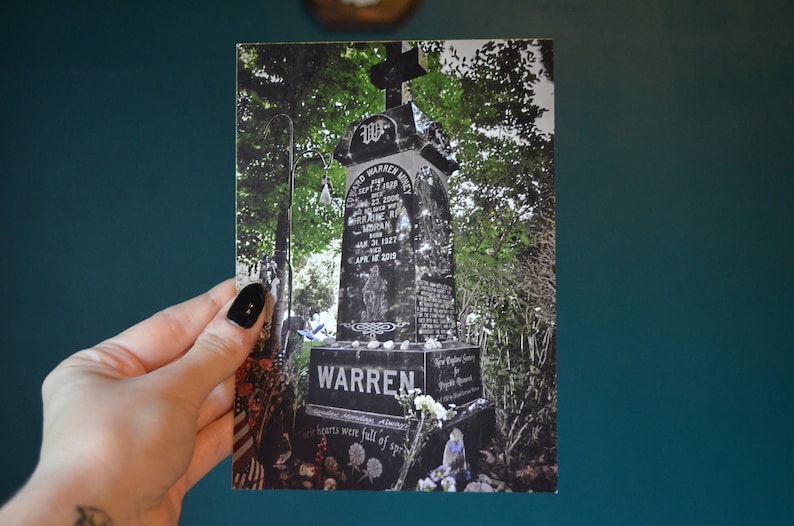 The Grave of Ed & Lorraine Warren - Graveyard Photography Print - the ...
