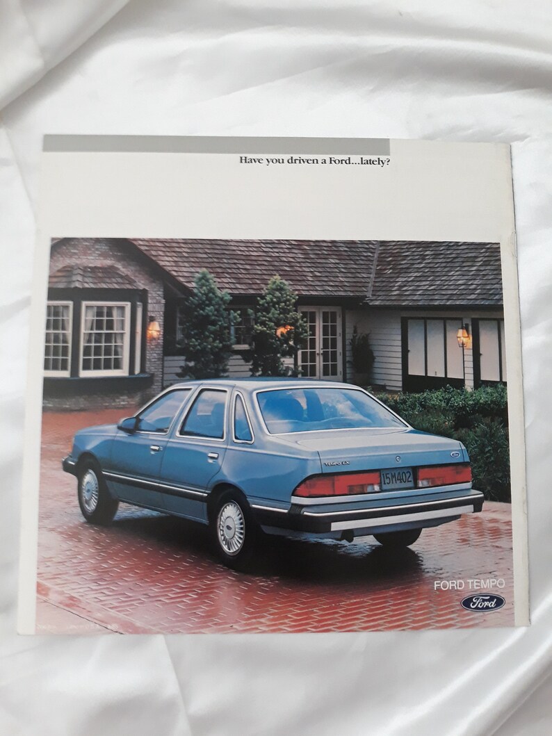 1986 Ford Tempo Dealer Sales Brochure - Etsy