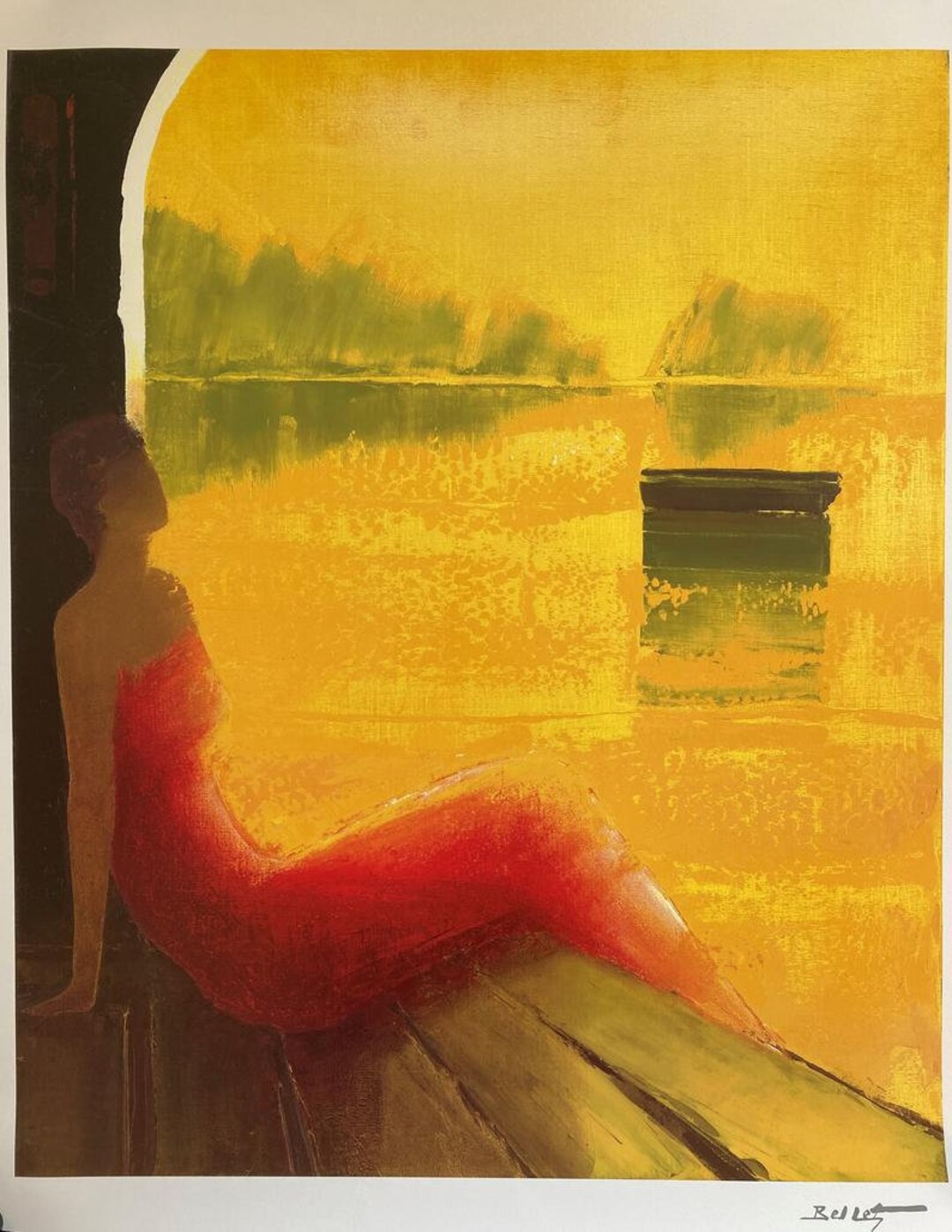 Emile Bellet D'or Et De Reve Seriolithograph 29 X 24 - Etsy