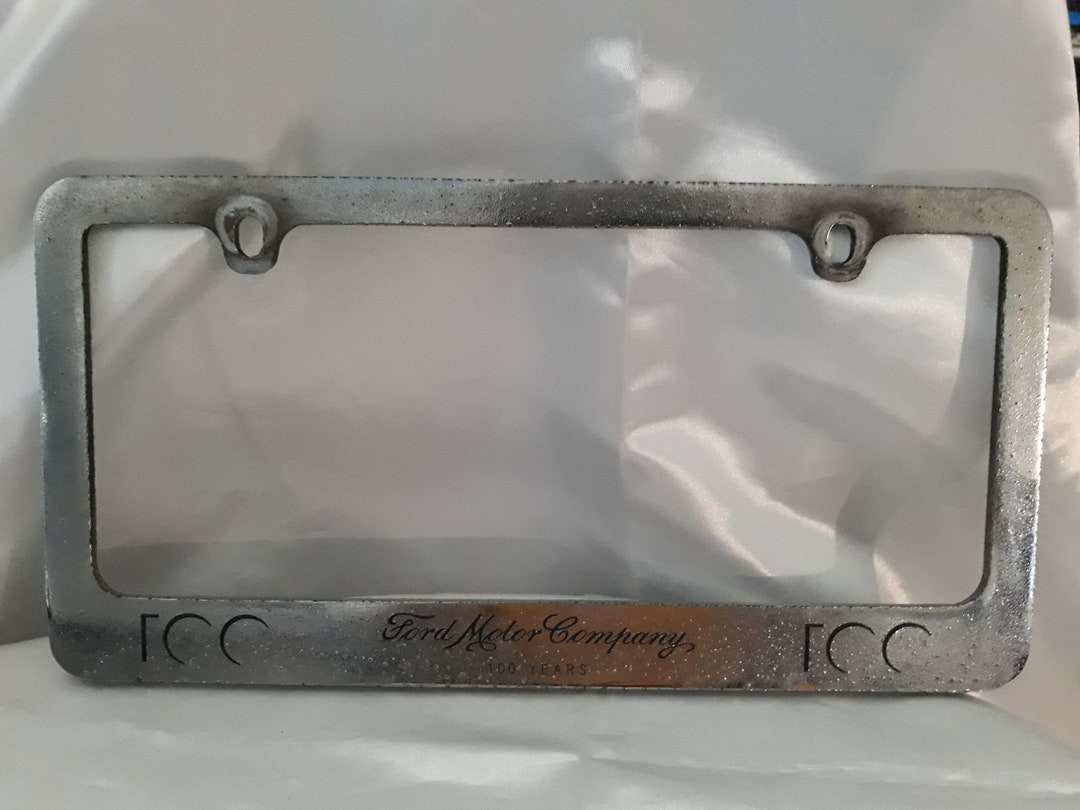 Ford 100 Years Ford Motor Company Metal Chrome License Plate Frame - Etsy
