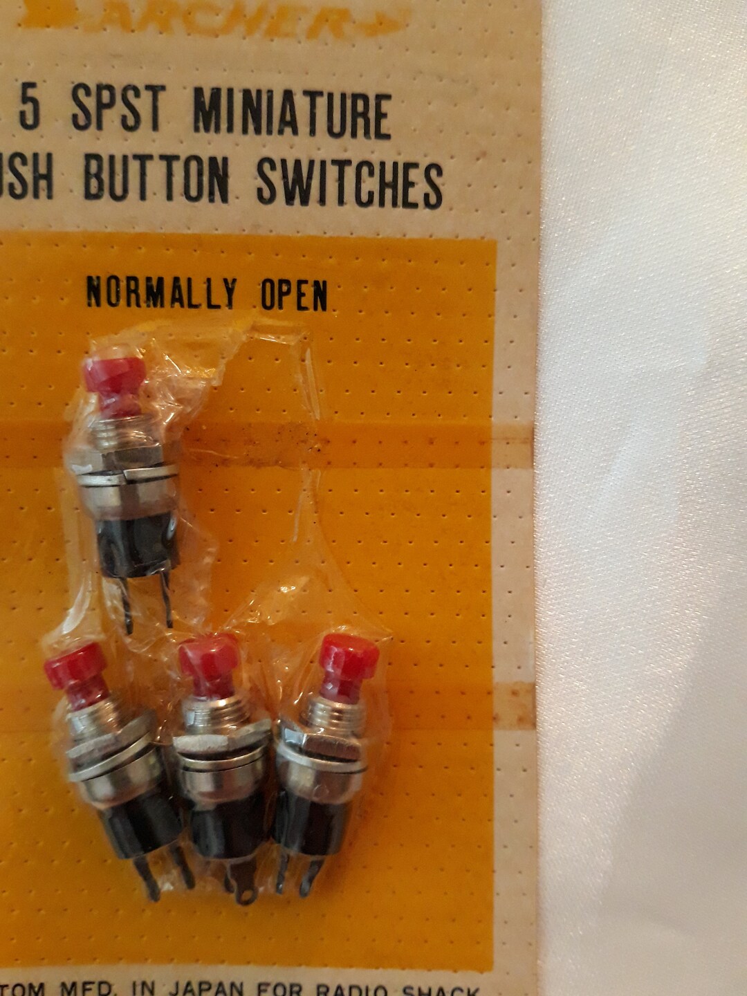 SPST Miniature Push Button Switches 4 Pack - Etsy
