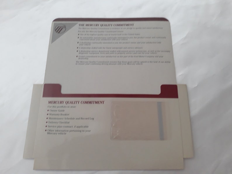 NOS New Mercury Document Delivery Folder - Etsy