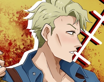 Nanami Kento Portrait From Jujutsu Kaisen - Etsy