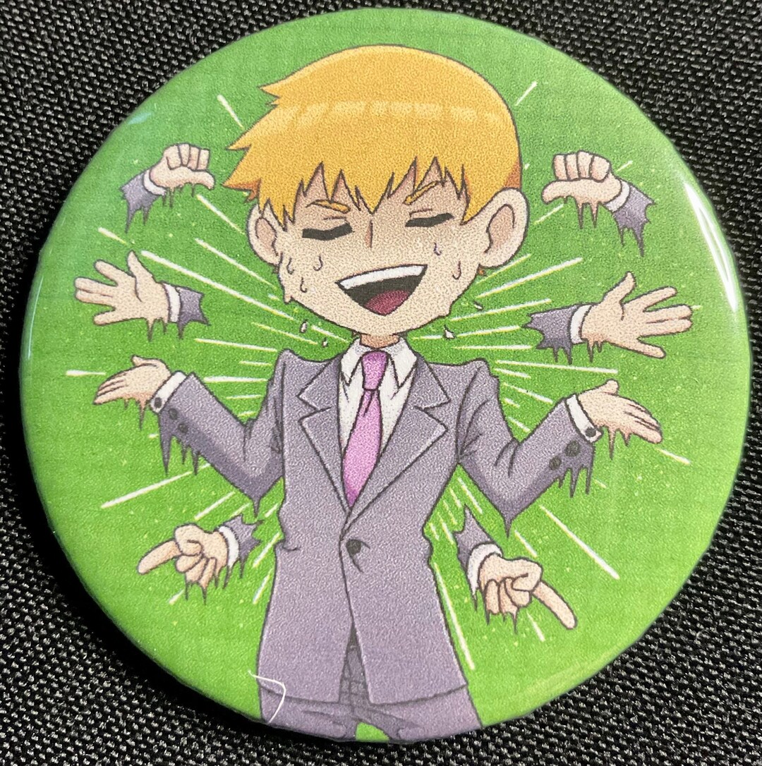 Mob Psycho 100 Reigan Arataka Badge - Etsy