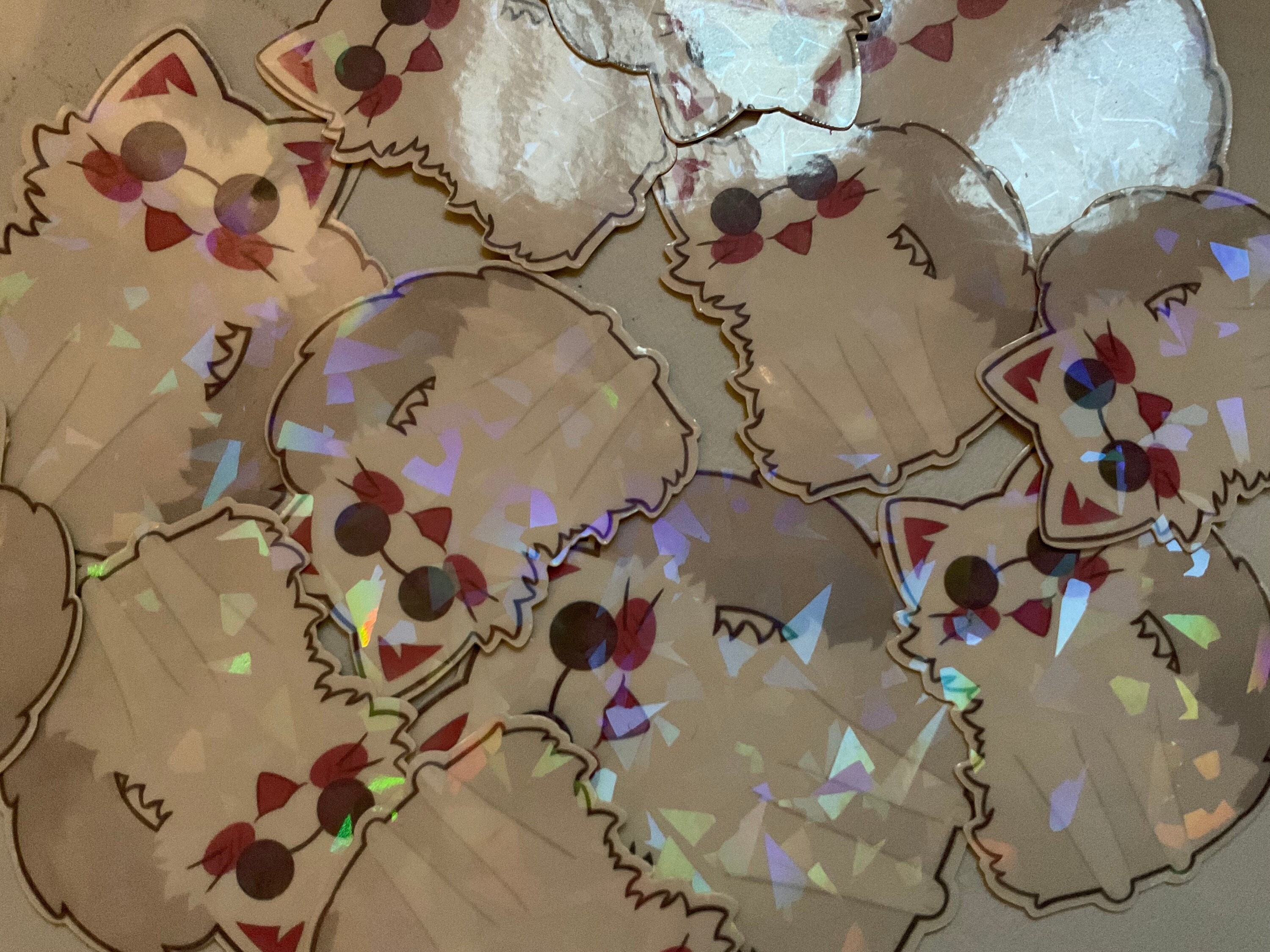 Jujutsu Kaisen Shiny Gojo Cat Sticker - Etsy