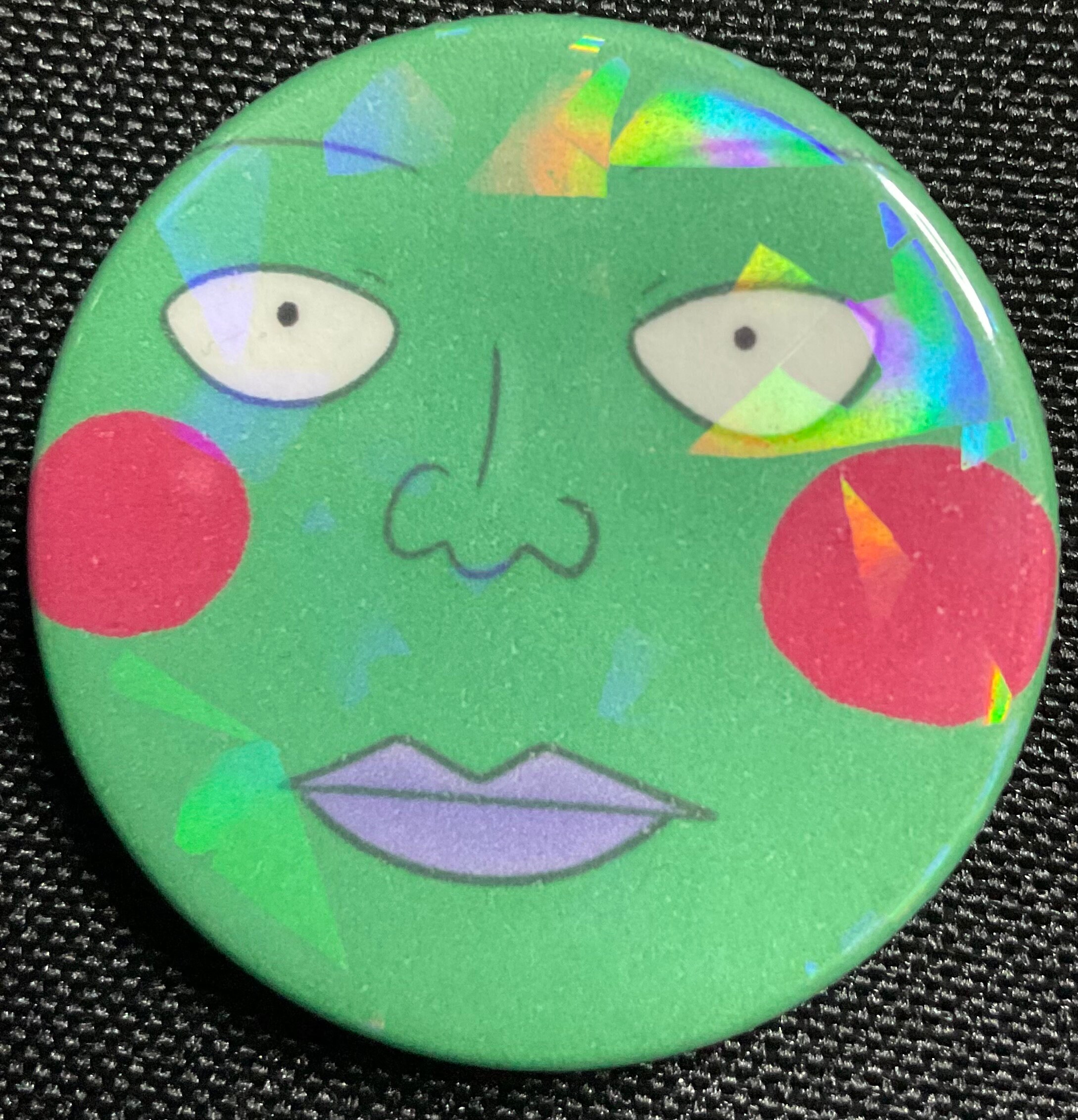 Mob Psycho 100 Dimple Face Badge - Etsy
