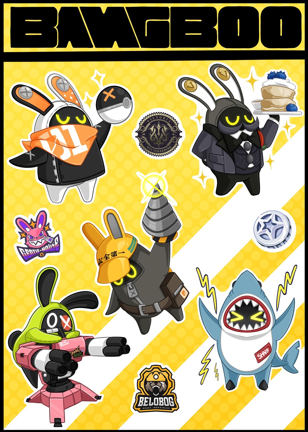 Zenless Zone Zero Bangboo Matte Stickers - Etsy