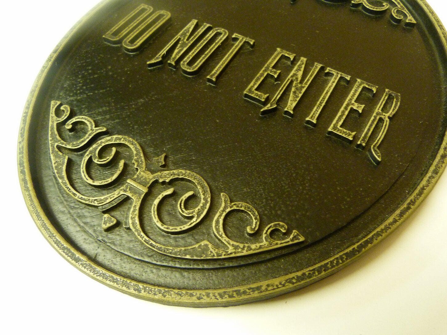 Disney Prop Haunted Mansion Attraction Do Not Enter Plaque - Etsy