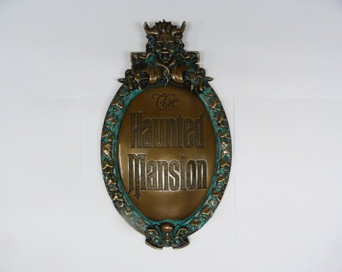 Disney Prop Haunted Mansion Attraction Plaque - Etsy