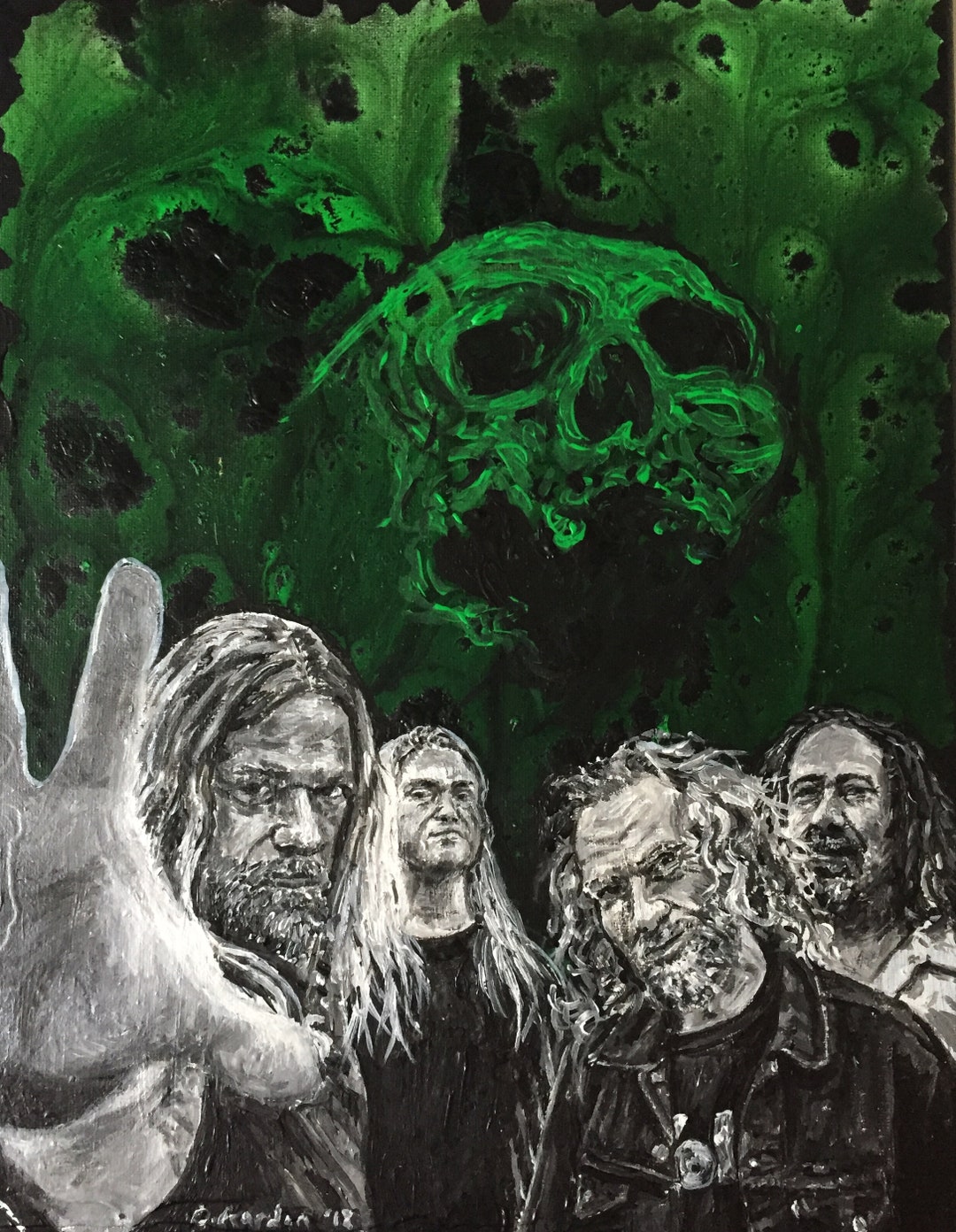 Corrosion of Conformity- COC Band Portrait- Original 11"x14" Framed ...