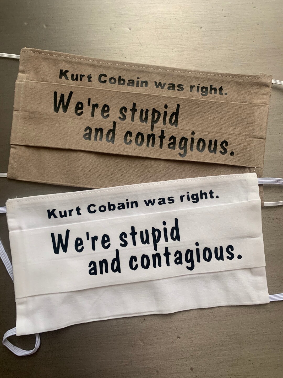 Stupid and Contagious Face Mask - Etsy