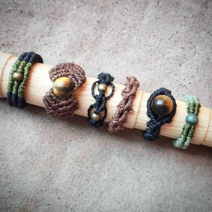 Various Macrame Rings - Etsy