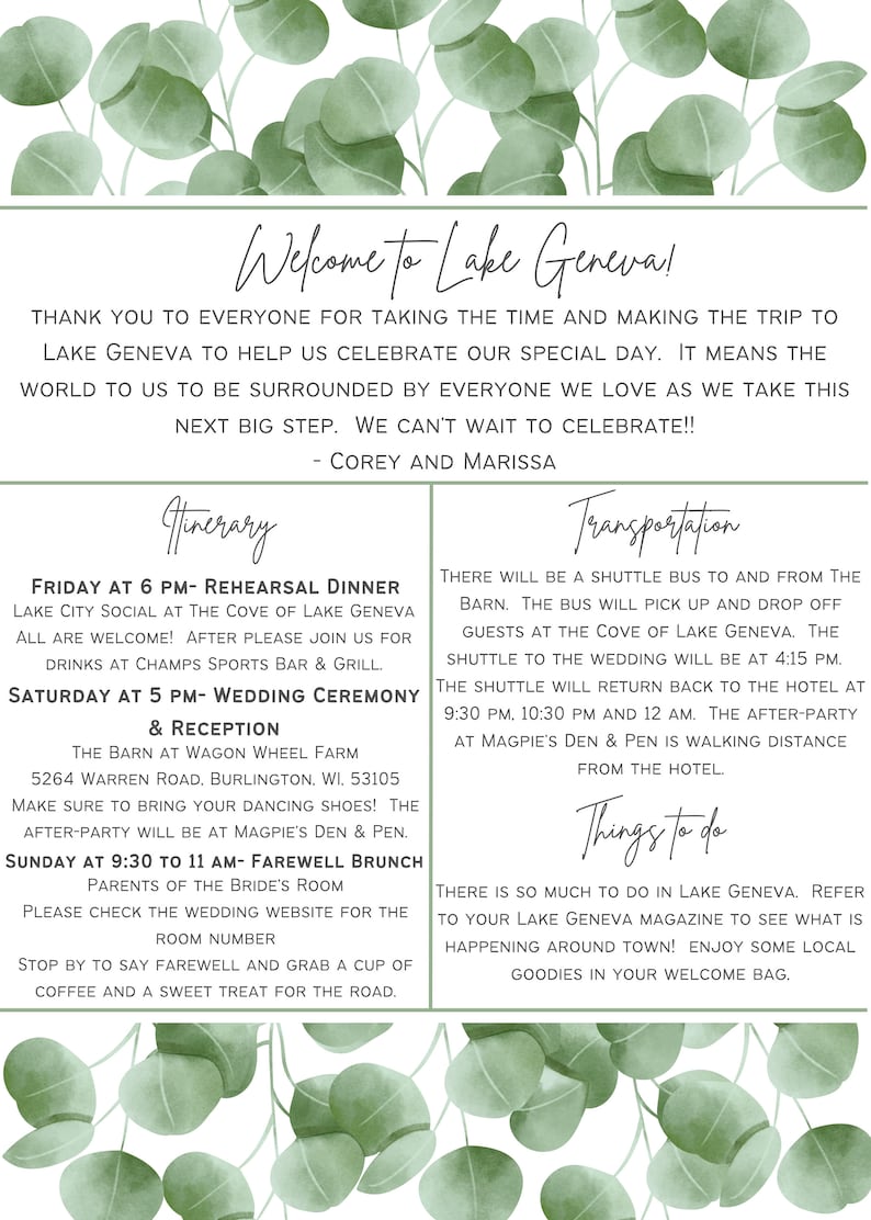 Editable Welcome Letter, Digital Download Welcome Letter, Welcome Note ...