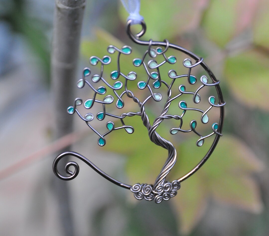Tree of Life to Hang. Light Brown Aluminium Wire. Handmade. Original ...