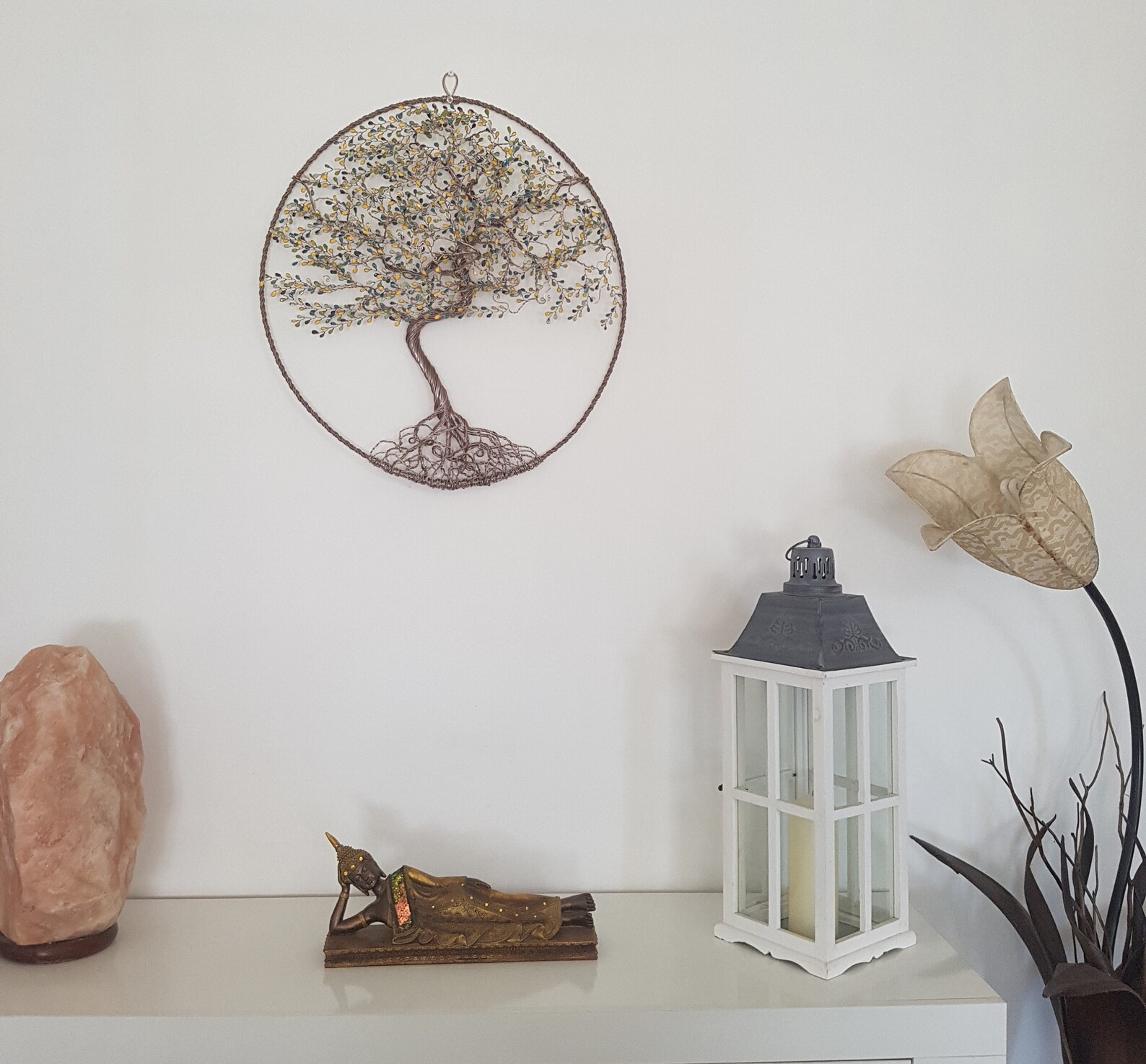 3D Tree of Life. Wall Art Decoration. Light Brown Wire. Original ...