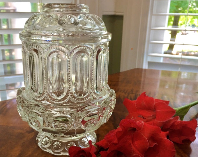 LE Smith Clear Moon and Stars Fairy Lamp. Two Piece Glass Fairy Light ...