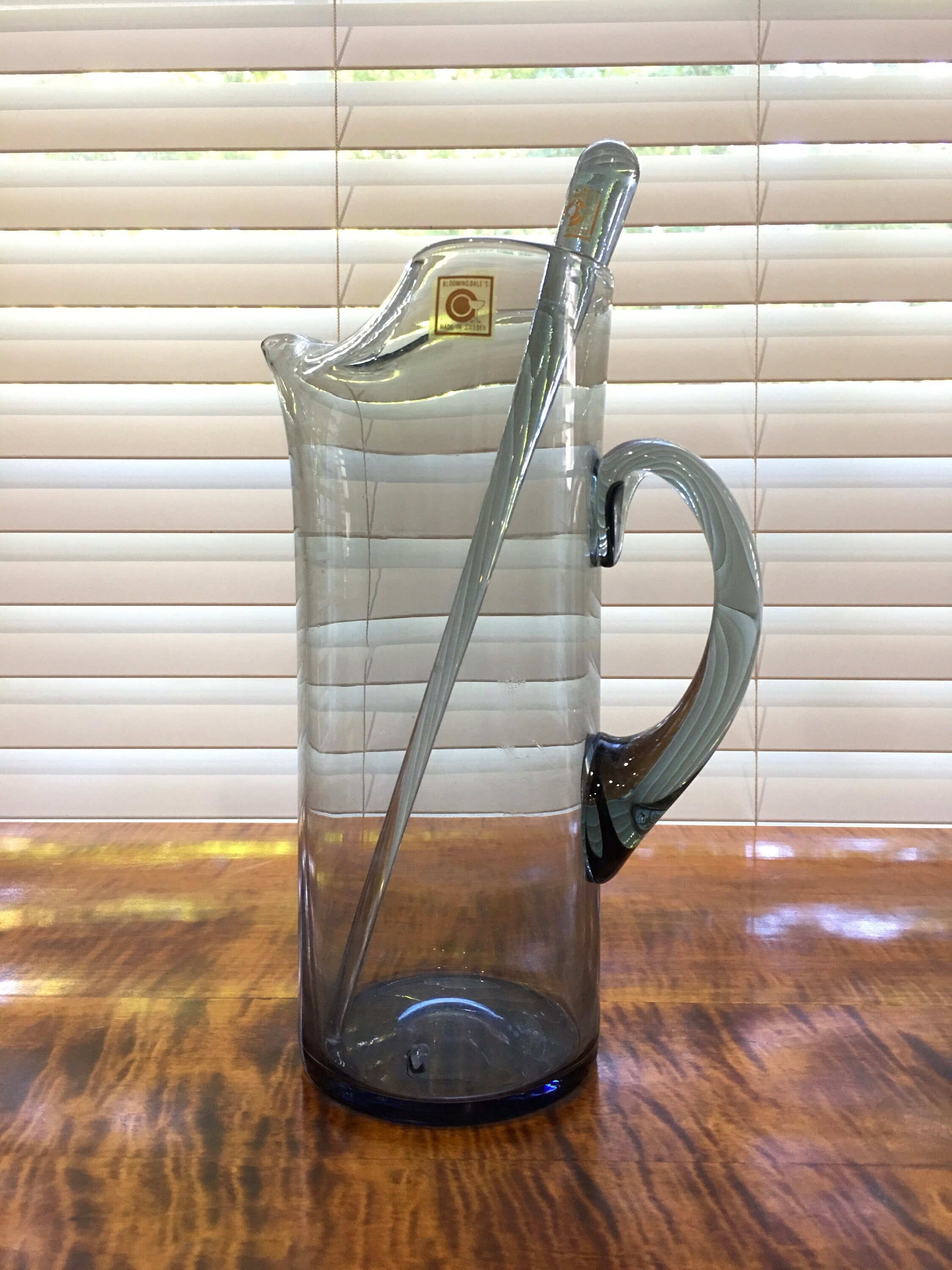 Swedish Modern Glass Pitcher