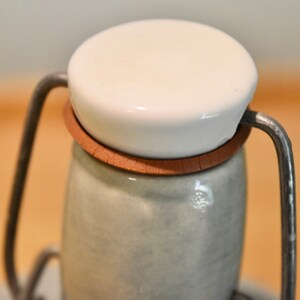 Salt Glazed Staffel Stoneware West Germany Ceramic Pottery Bottle With ...