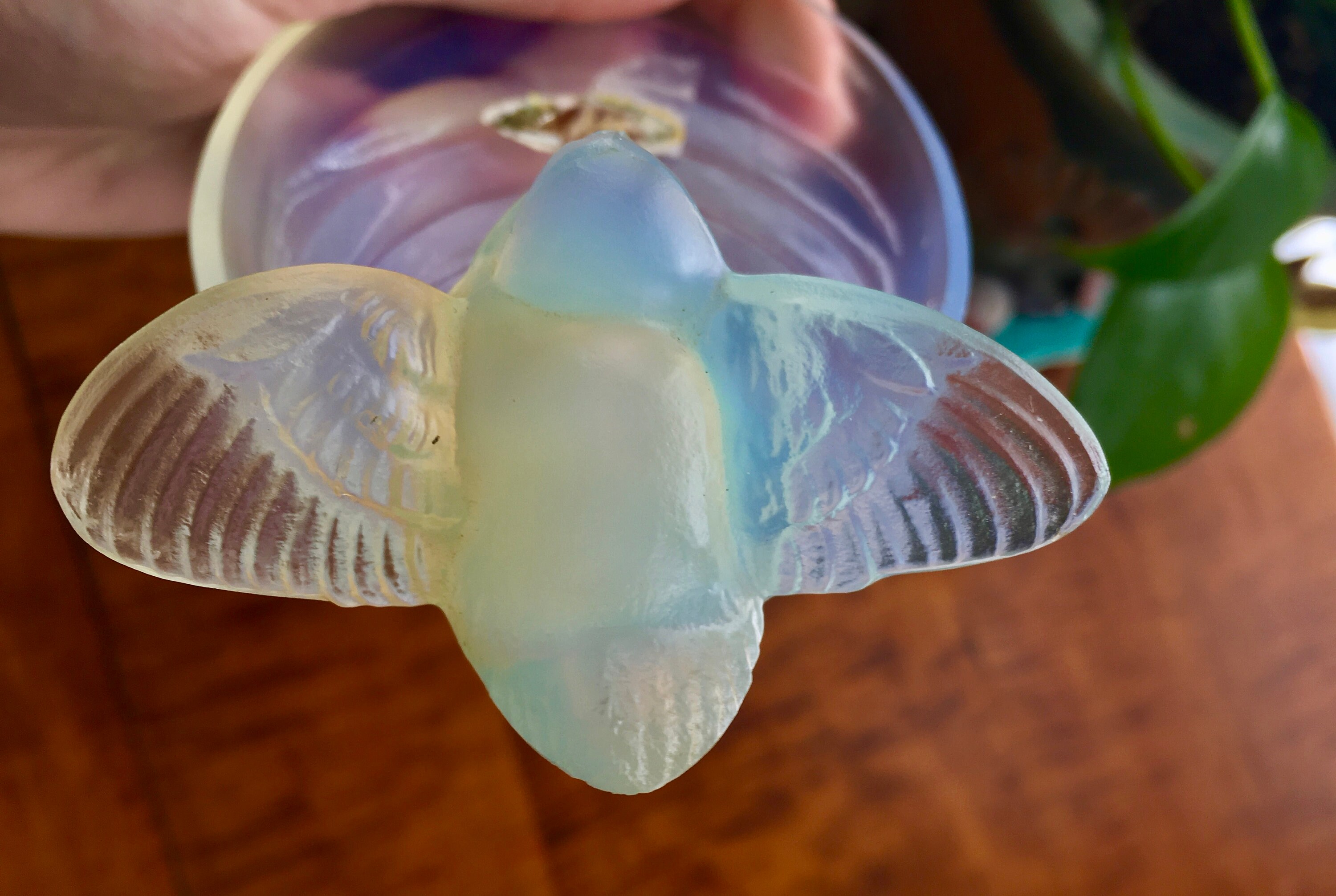 Sabino Opalescent Glass Bird Trinket Ring Jewelry Soap Dish & - Etsy