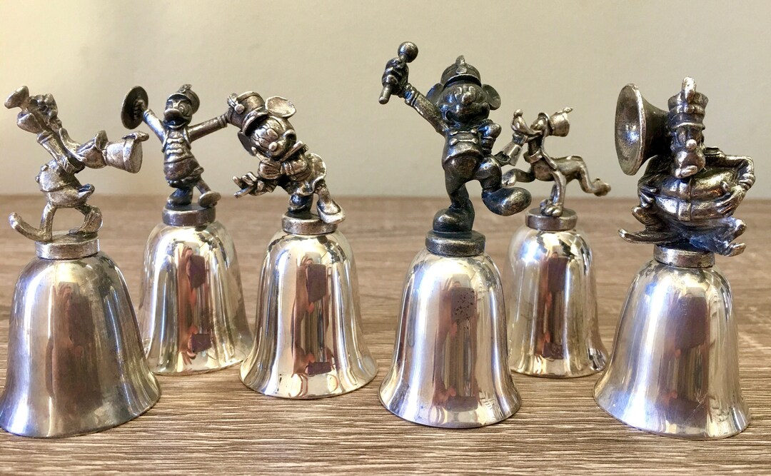 New England Collectors Society Silver Plated Disney Bells. - Etsy