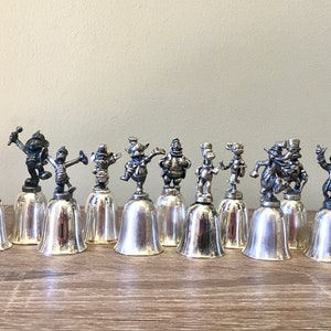 New England Collectors Society Silver Plated Disney Bells. 1987 by Reed ...