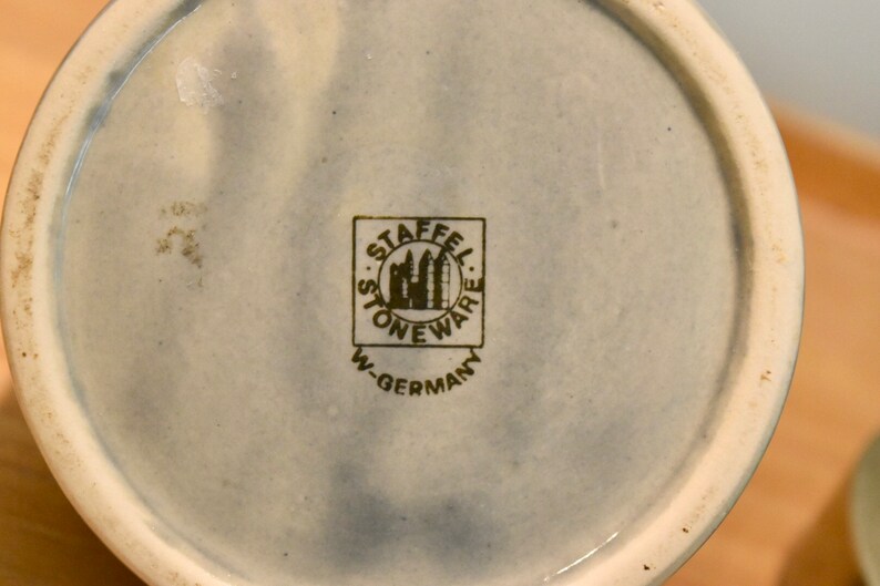 Salt Glazed Staffel Stoneware West Germany Ceramic Pottery - Etsy