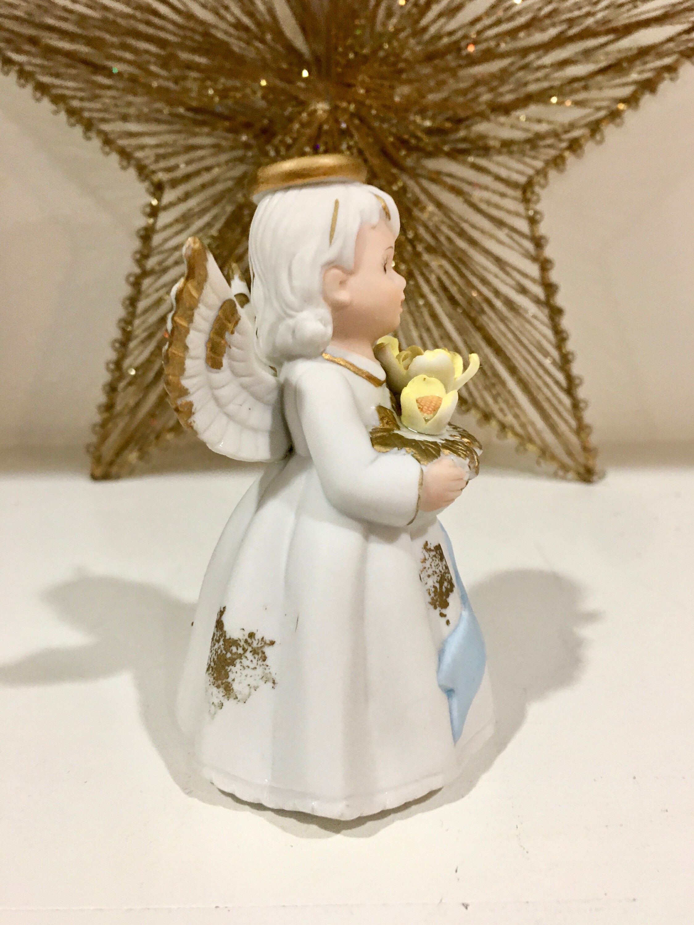 Lefton May Angel Figurine. Ceramic Porcelain Birthday Month - Etsy