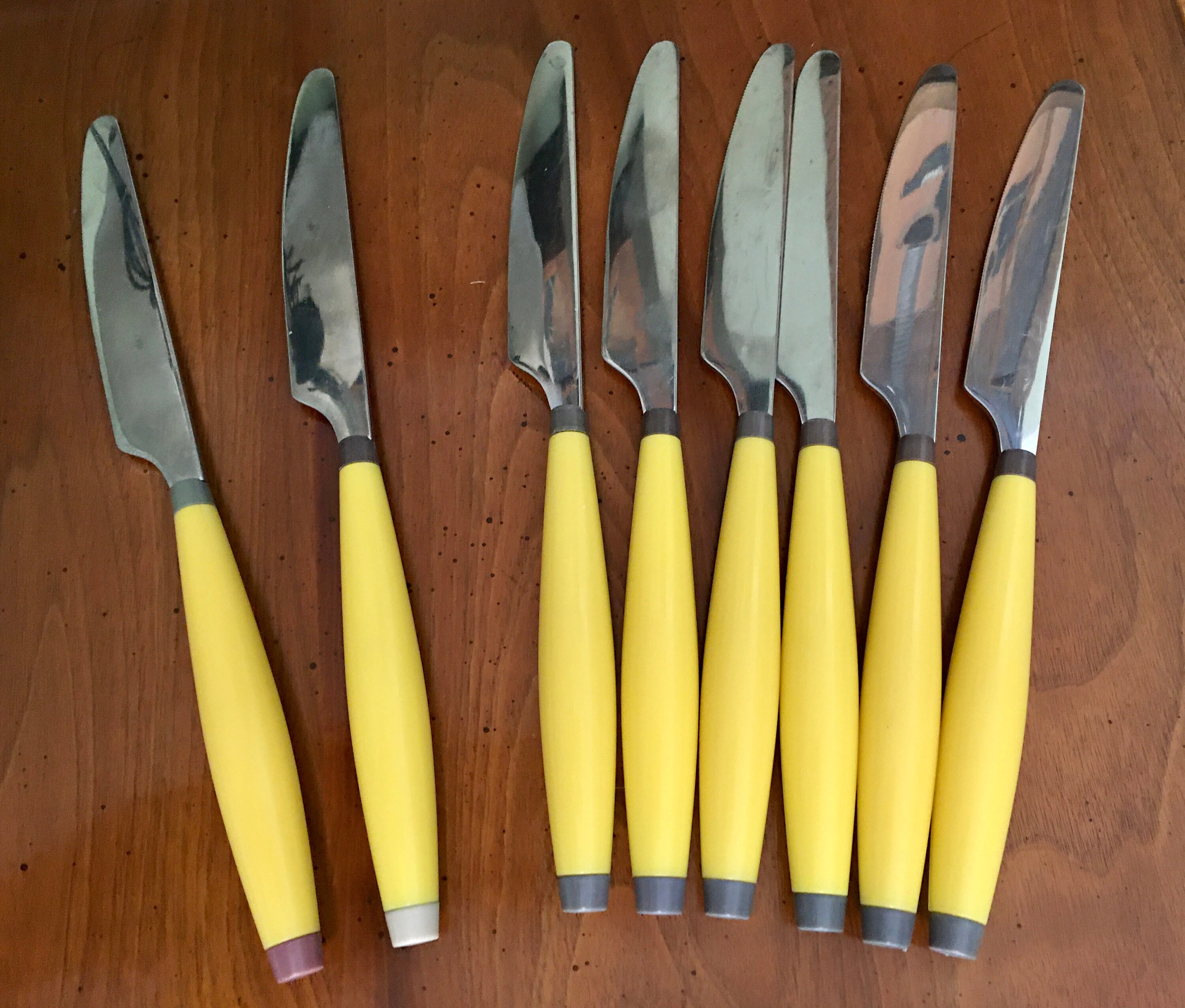 Fiesta Yellow Handle Butter Knife Flatware Silverware Utensils. MCM Mid ...