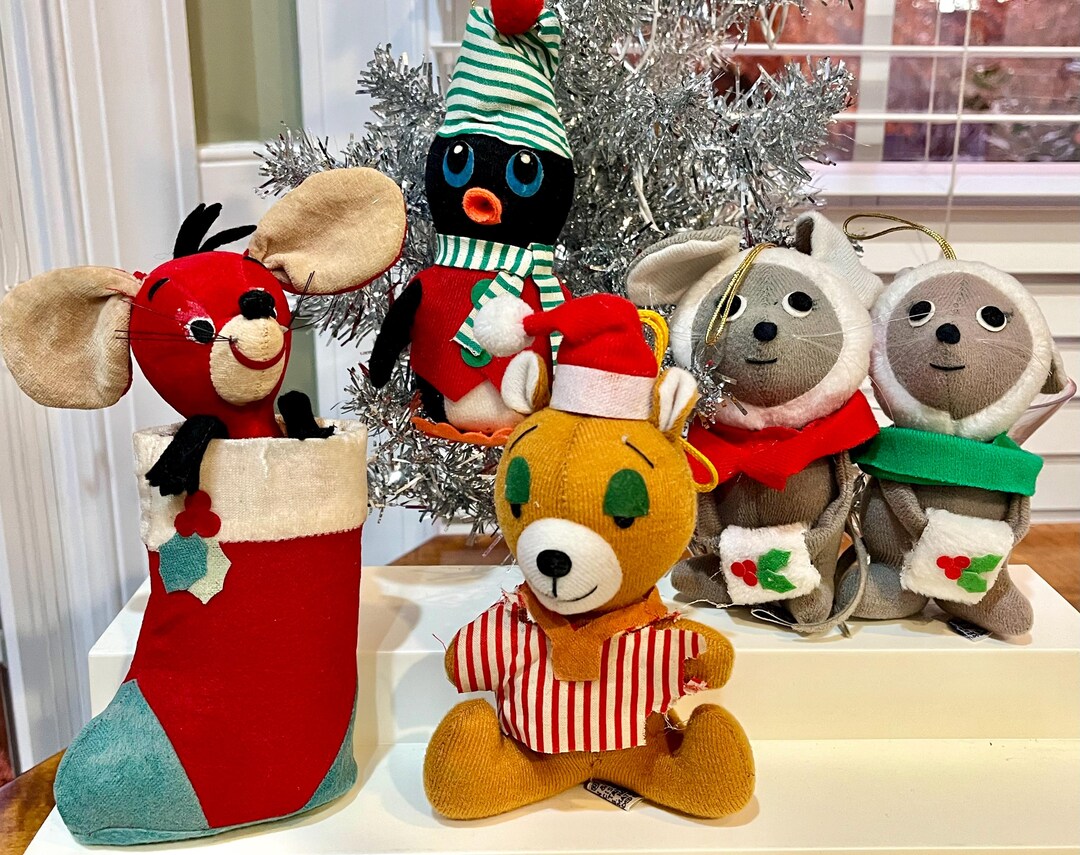 Dakin Dream Pets Japan. Mouse in Stocking, Penguin, Teddy Bear, Mice ...