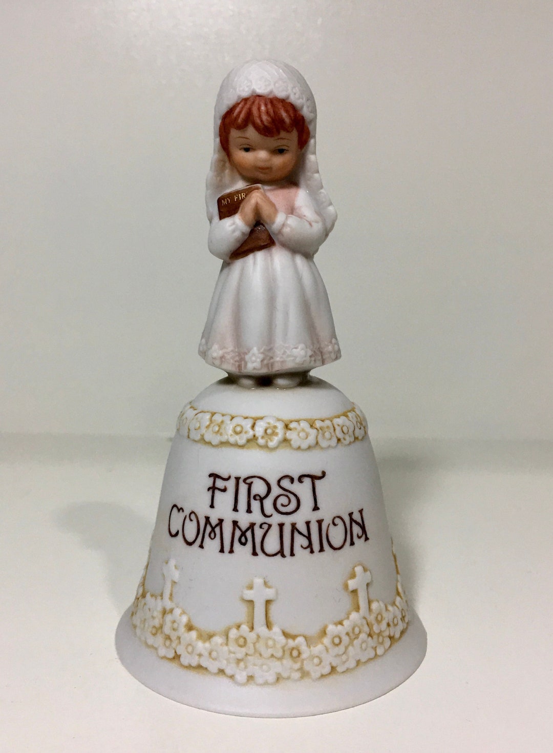 Enesco First Communion Bell, Little Girl Praying, 1983 Taiwan - Etsy