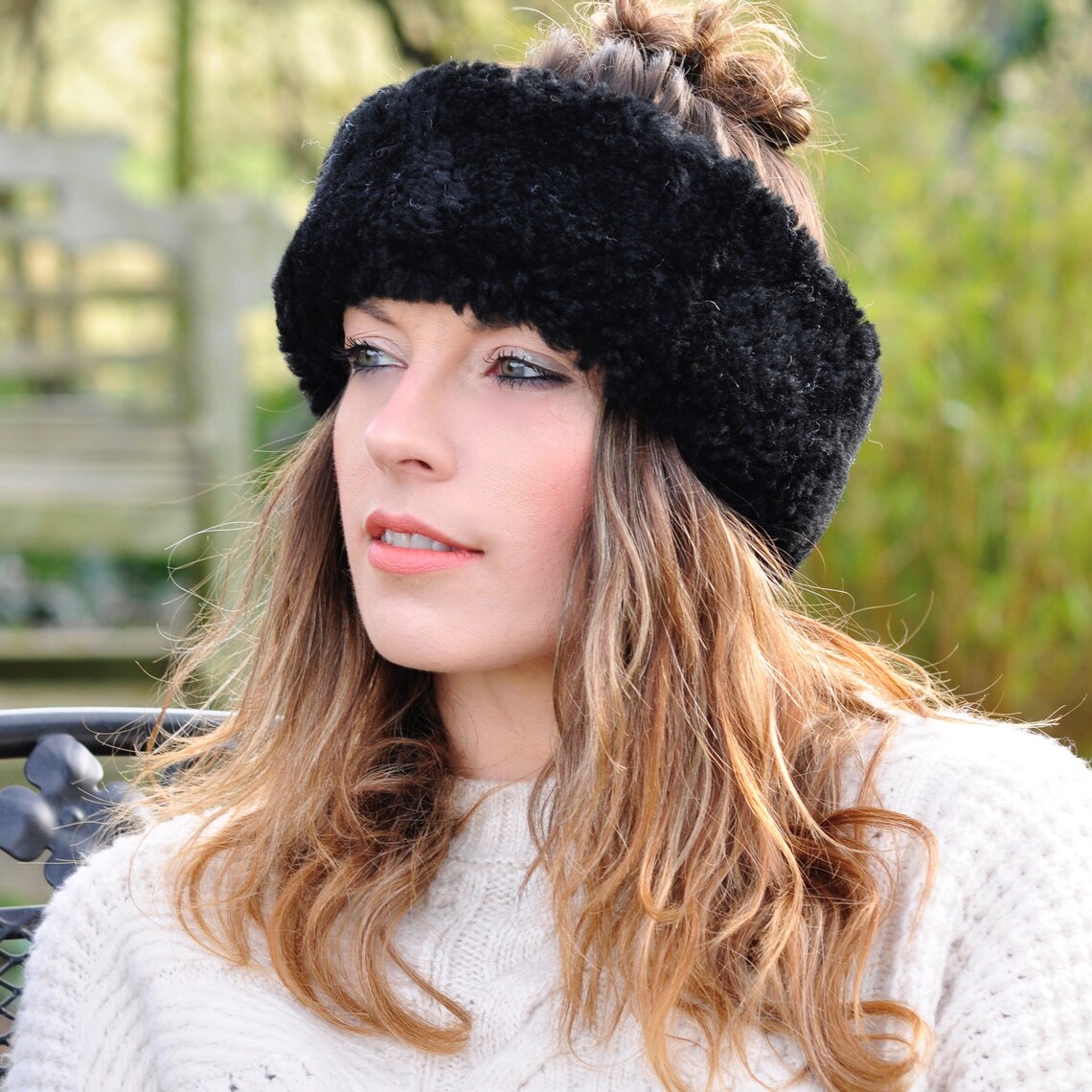 Sheepland 100% Sheepskin Shearling Headband – Various Colours - Etsy