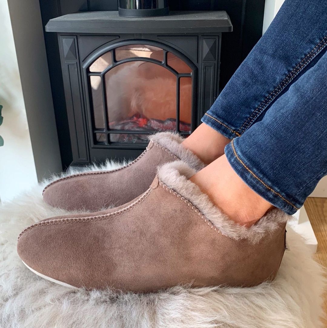 Unisex Luxury Pure Indoor Sheepskin Snugs - Etsy UK