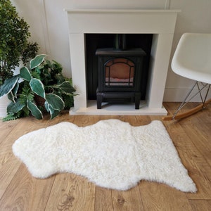 Limited Edition Short Fur Sheepskin Shearling Rug or Chair Throw ...