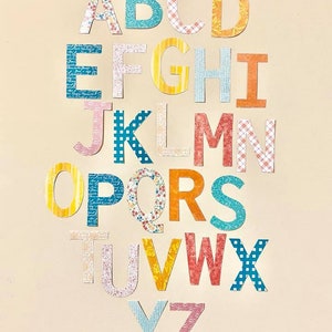 ABC Wall Letter Cutouts - Upper Case Pattern #3 - Etsy